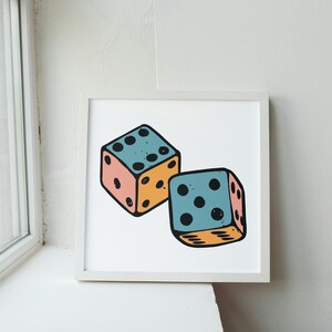 Printable Wall Art, Square Retro Wall Art, Retro Poster, Retro Prints ...