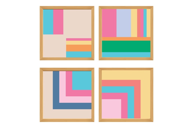 Printable Square Wall Art,square Wall Art Prints,square Poster Print ...