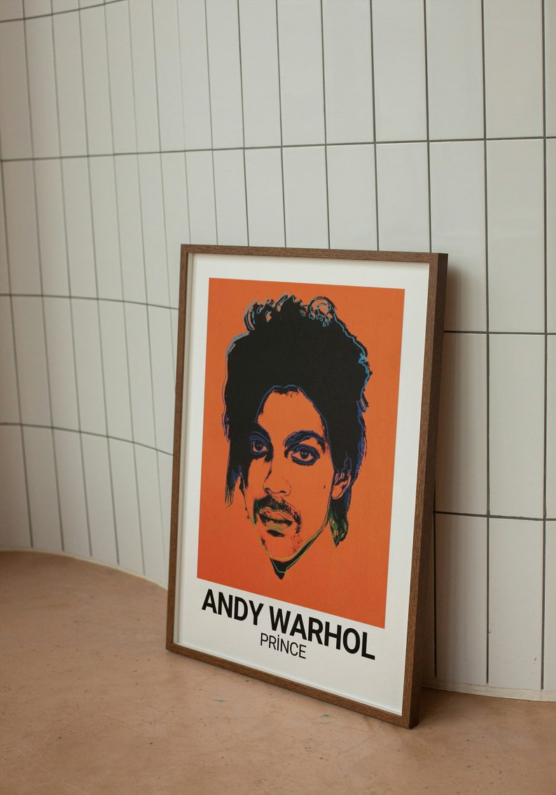 Andy Warhol Prince Print,prince Posters, Orange Prince Poster,andy ...