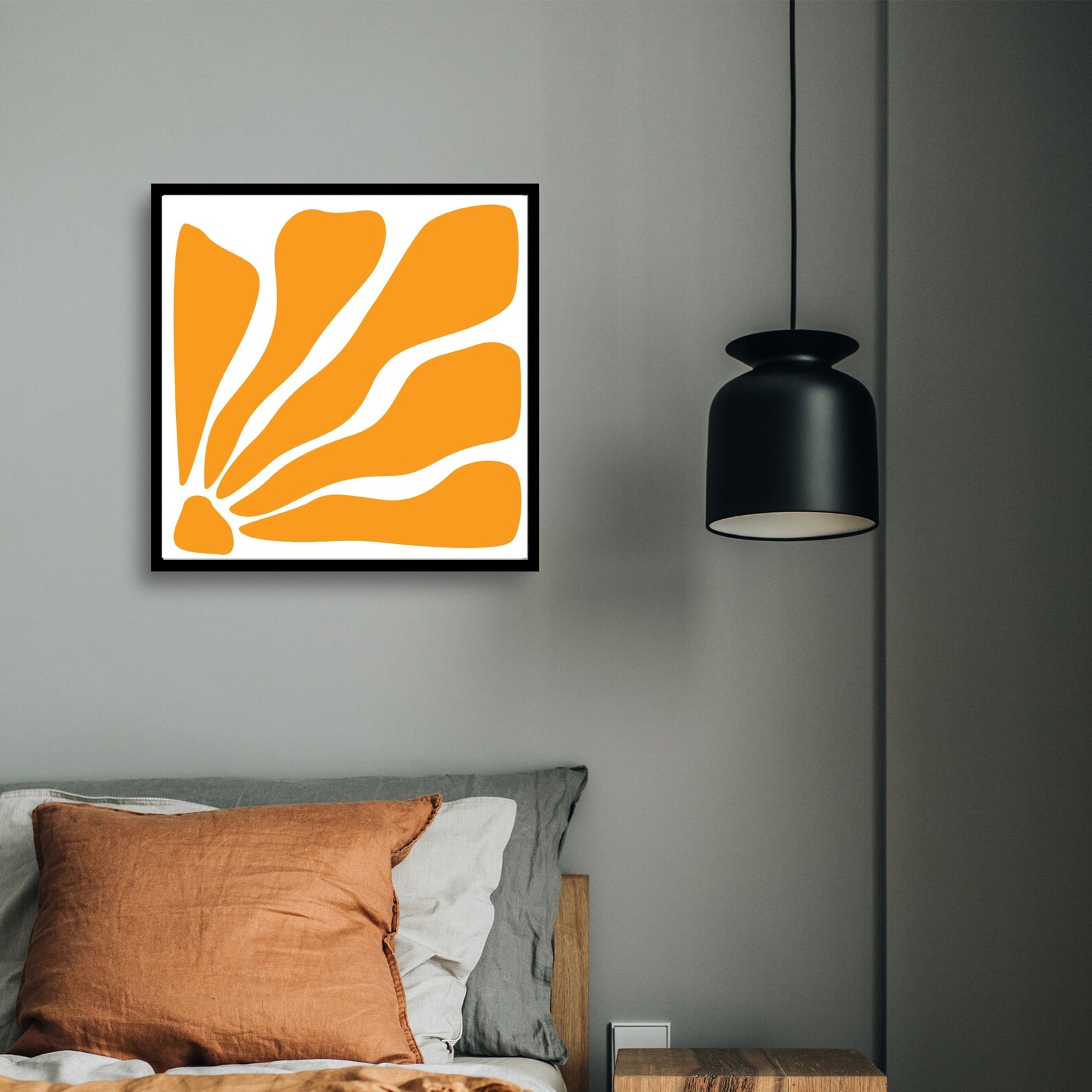 Printable Abstract Flower Art Print,floral Art Print,square Flower ...