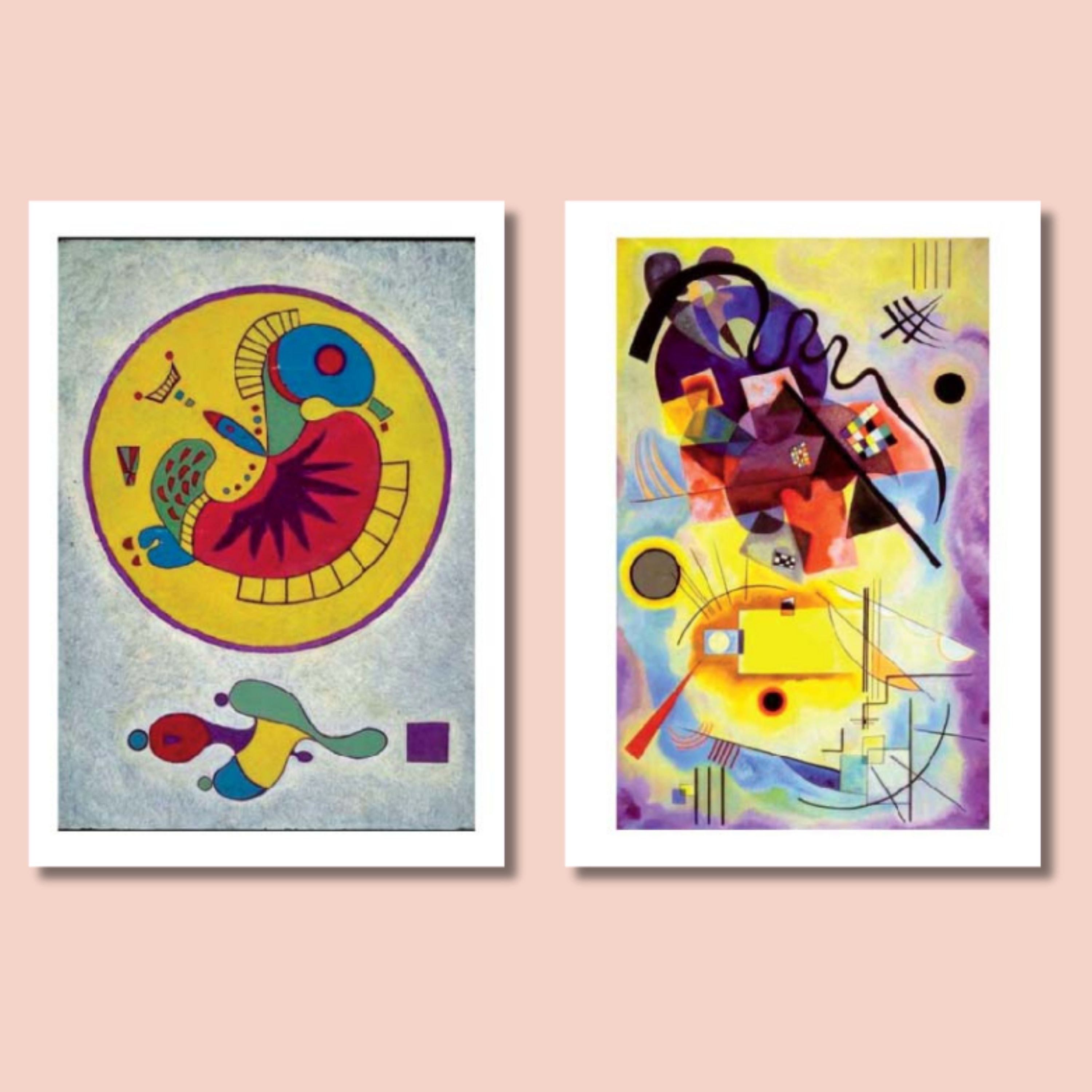 Mini Printable Kandinsky Art |vasili Kandinsky Postcards |5x7 Inch|set ...