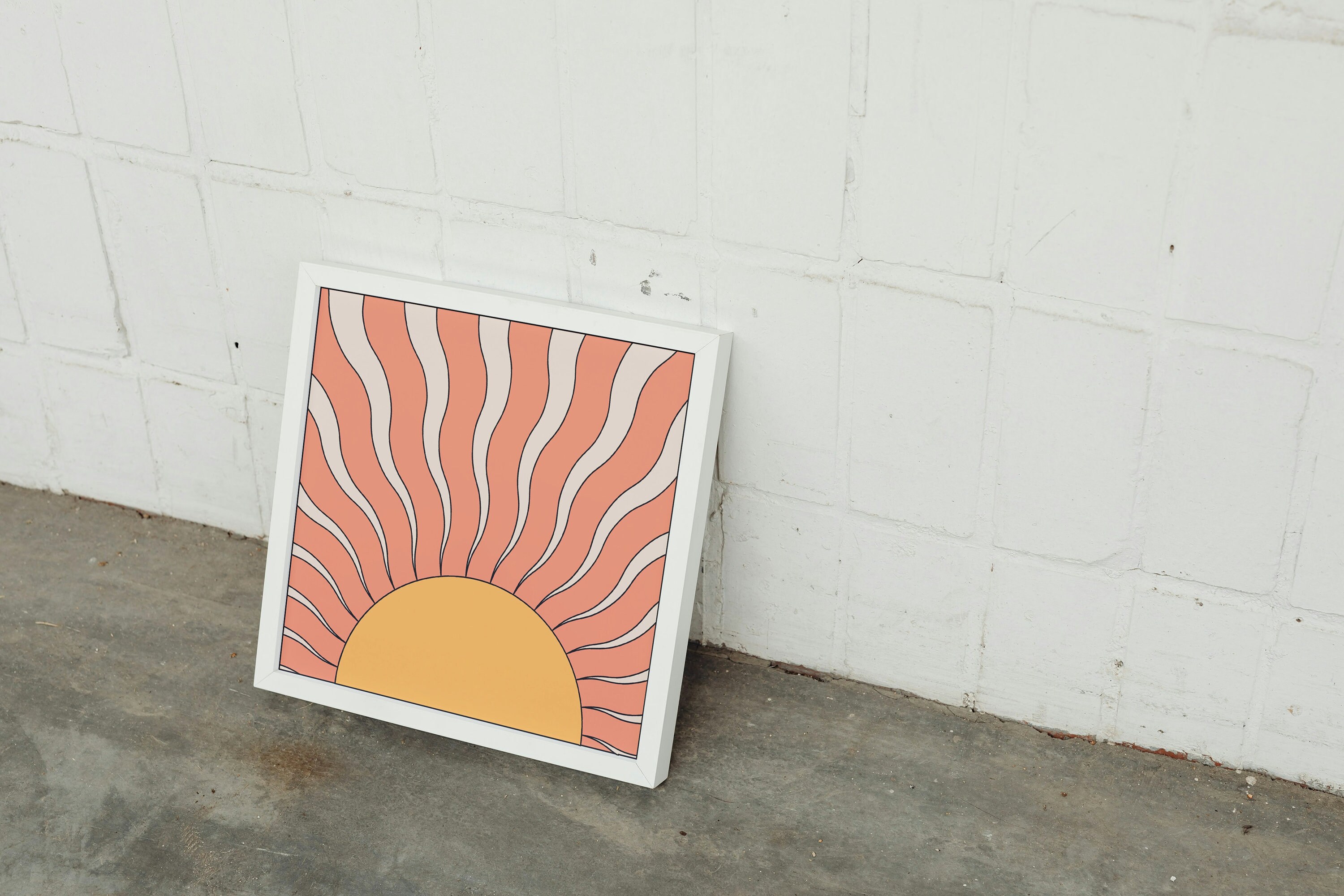 Printable Square Wall Art,square Posters,set of 6, Pink Square Wall Art ...