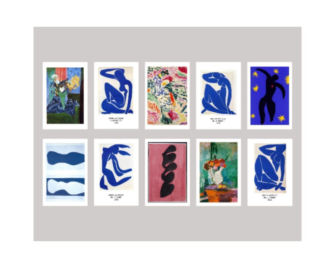 Mini Printable Matisse Art ,henri Matisse Postcards ,4x6 Inch,set of ...