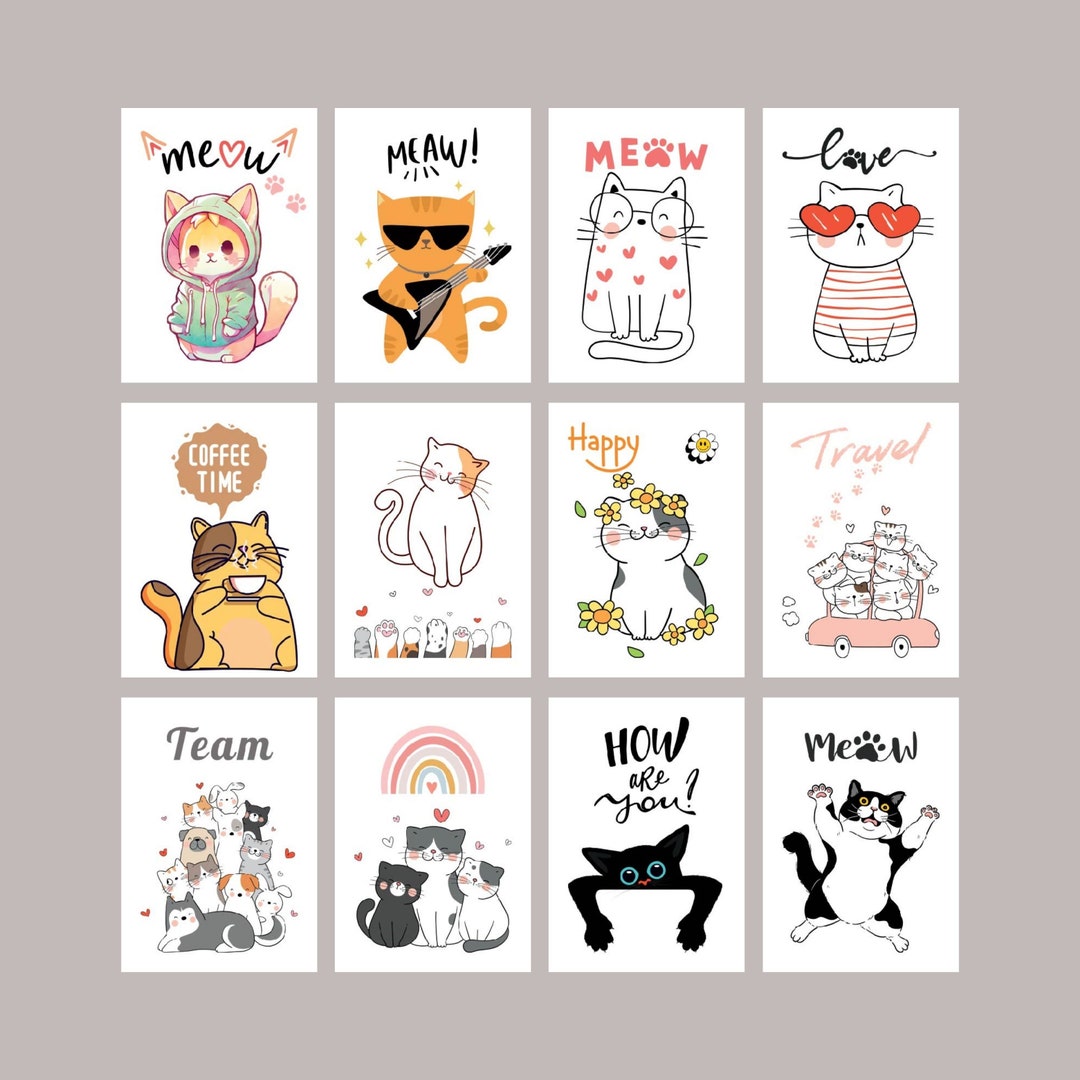 Printable Mini Cards for Kids|printable Art for Nursery|nursery Wall ...