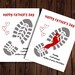 Father's Day Footprint Gift Prints, Kids' Footprint Keepsake , Teacher ...