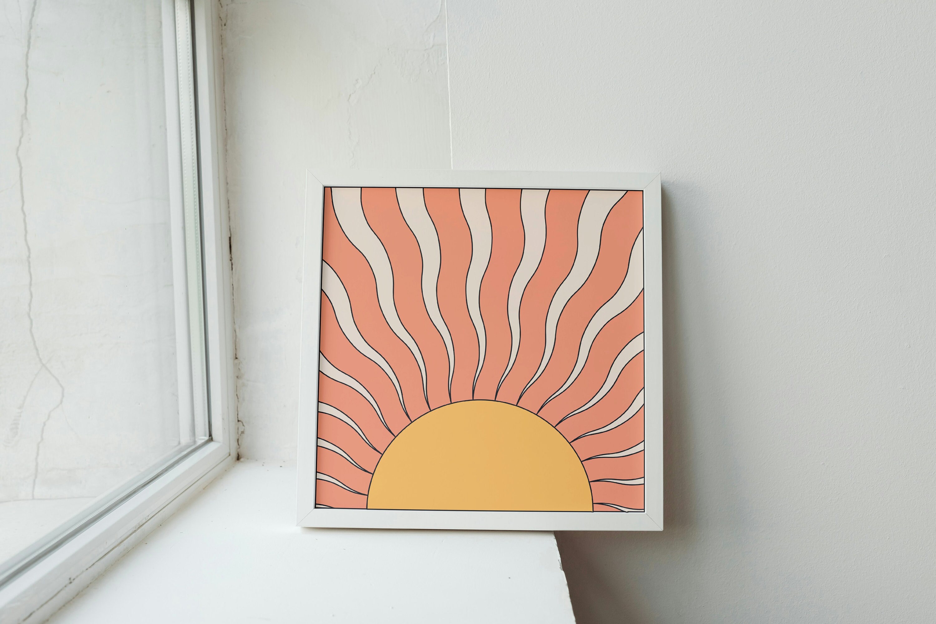 Printable Square Wall Art,square Posters,set of 6, Pink Square Wall Art ...