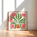 Abstract Flower Printable Square Orange Wall Art Set of 15 - Etsy