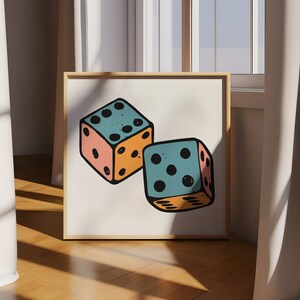 Printable Wall Art, Square Retro Wall Art, Retro Poster, Retro Prints ...