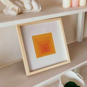 Printable Square Wall Art,square Posters,colorful Prints,orange Wall ...