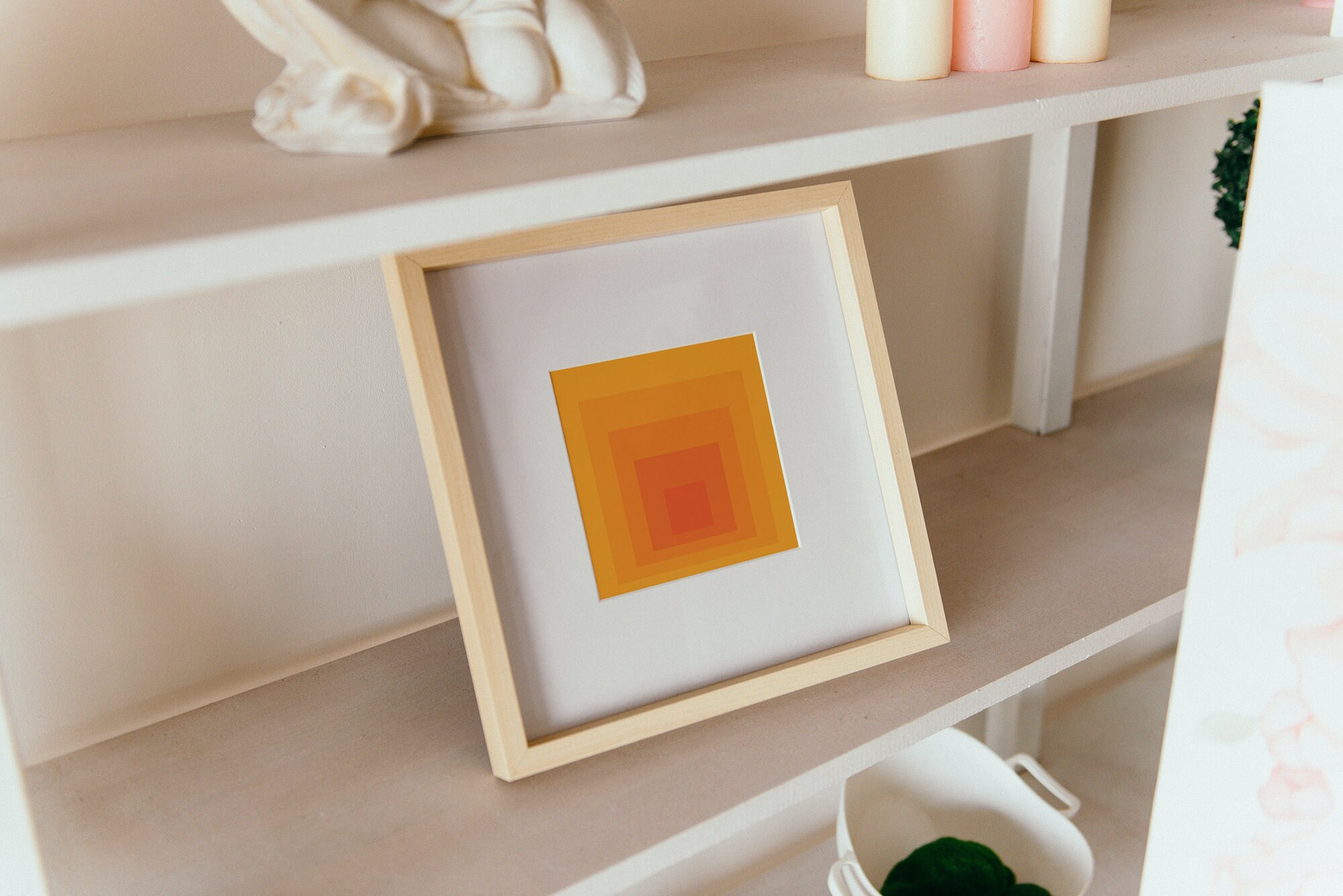 Printable Square Wall Art,square Posters,colorful Prints,orange Wall ...