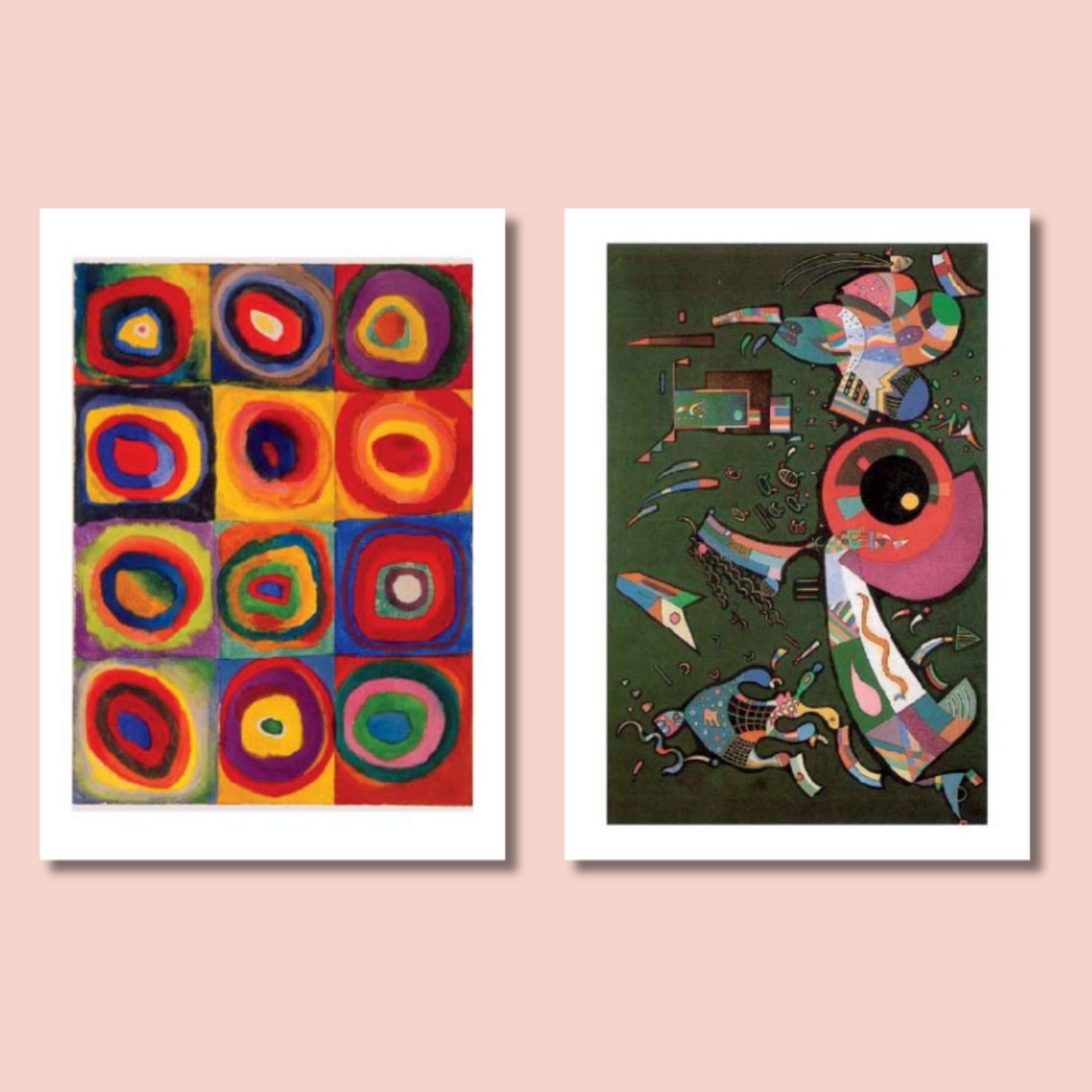 Mini Printable Kandinsky Art |vasili Kandinsky Postcards |5x7 Inch|set ...