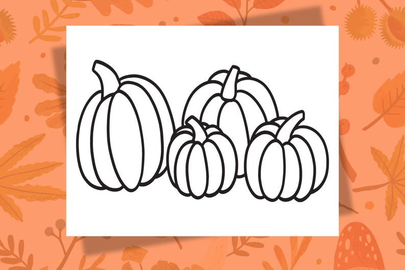 20 Printable Autumn Pumpkin Coloring Pages ,coloring Pages for Kids ...