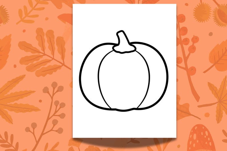 20 Printable Autumn Pumpkin Coloring Pages ,coloring Pages for Kids ...