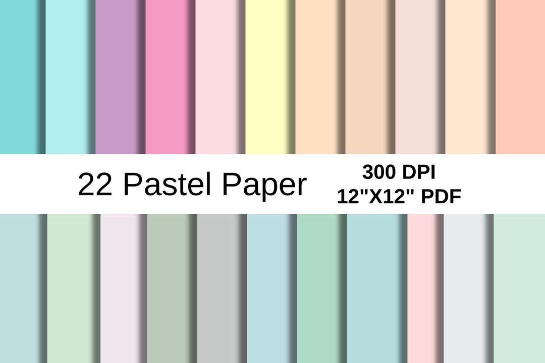 Pastel Color Digital Paper Pack, Pastel Color Digital Paper , Pastel ...