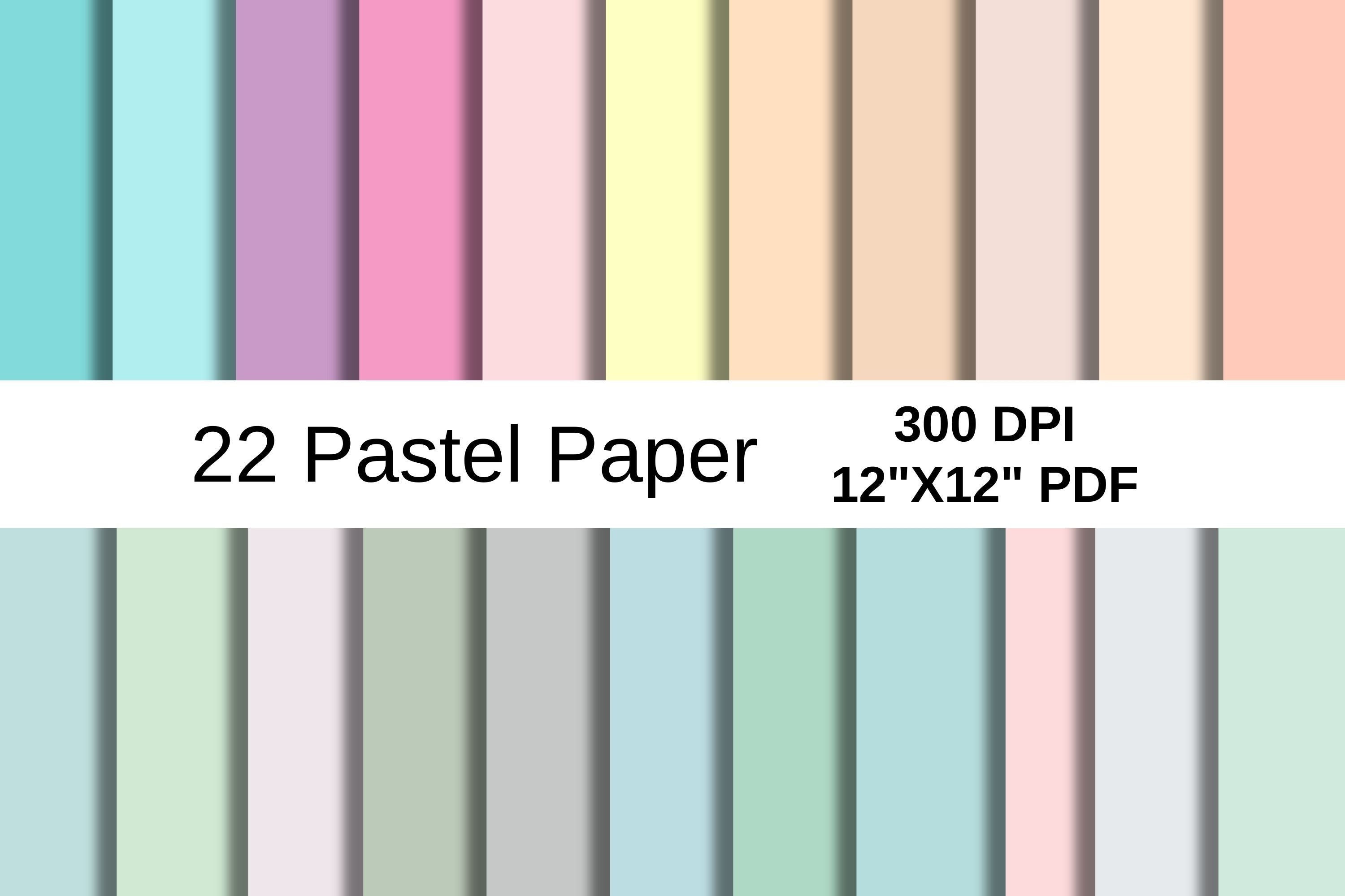 Pastel Color Digital Paper Pack, Pastel Color Digital Paper , Paste ...