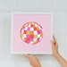 Square Printable Preppy Wall Art Print pink Preppy Dorm Room Wall ...