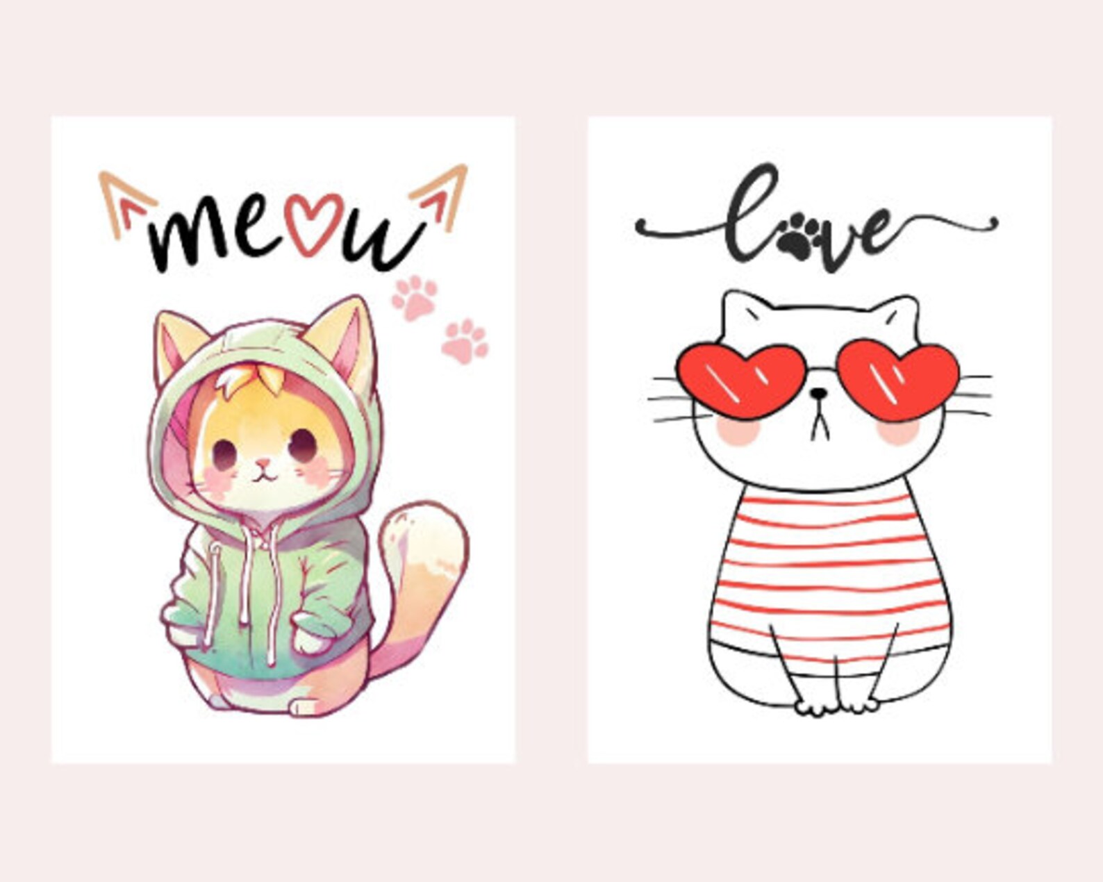 Printable Mini Cards for Kids, Nursery Wall Art, Motivational Cards ...