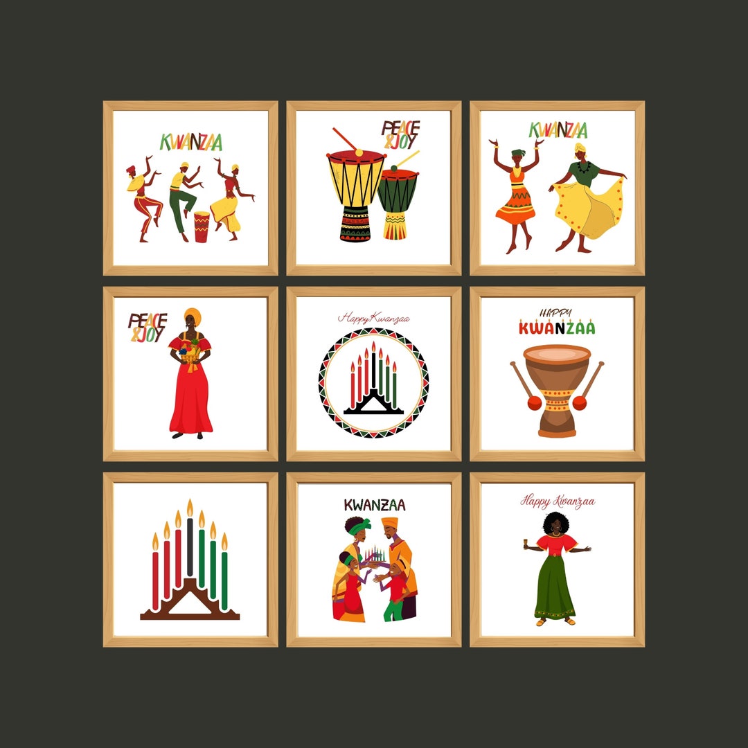 Square Printable Kwanzaa Wall Artkwanzaa Printskwanzaa Postersquare ...