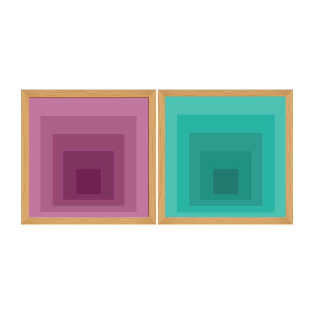 Printable Square Wall Art,square Posters,set of 2, Lavender Color ...