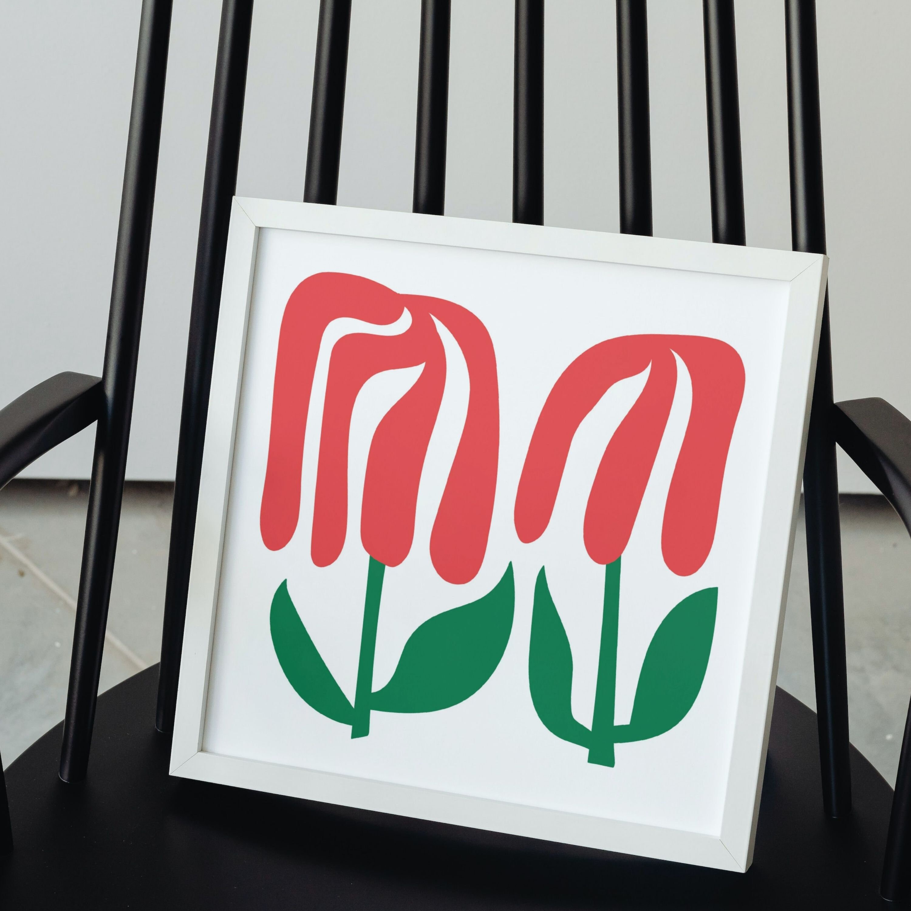 Printable Abstract Flower Art Print,floral Art Print,square Flower ...