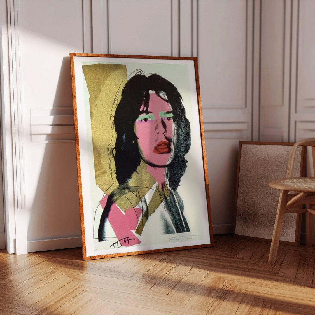 Andy Warhol Mick Jagger Fine Art Print,pop Art Prints,mick Jagger ...