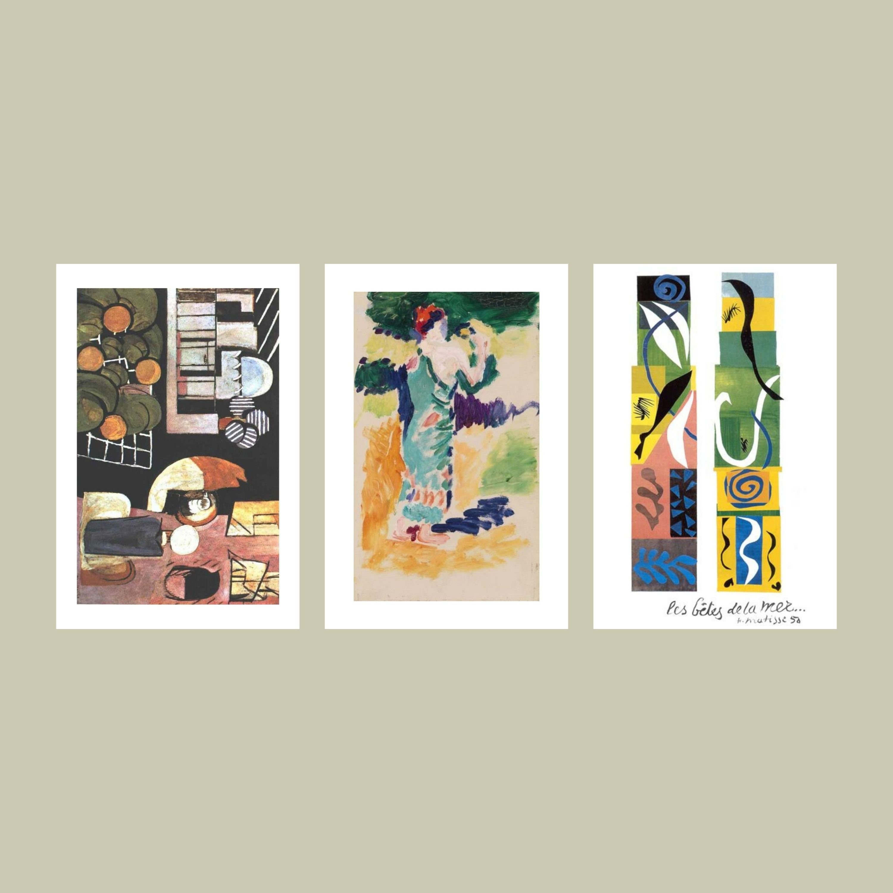 Mini Printable Matisse Art henri Matisse Postcards 4x6 Inchset of ...