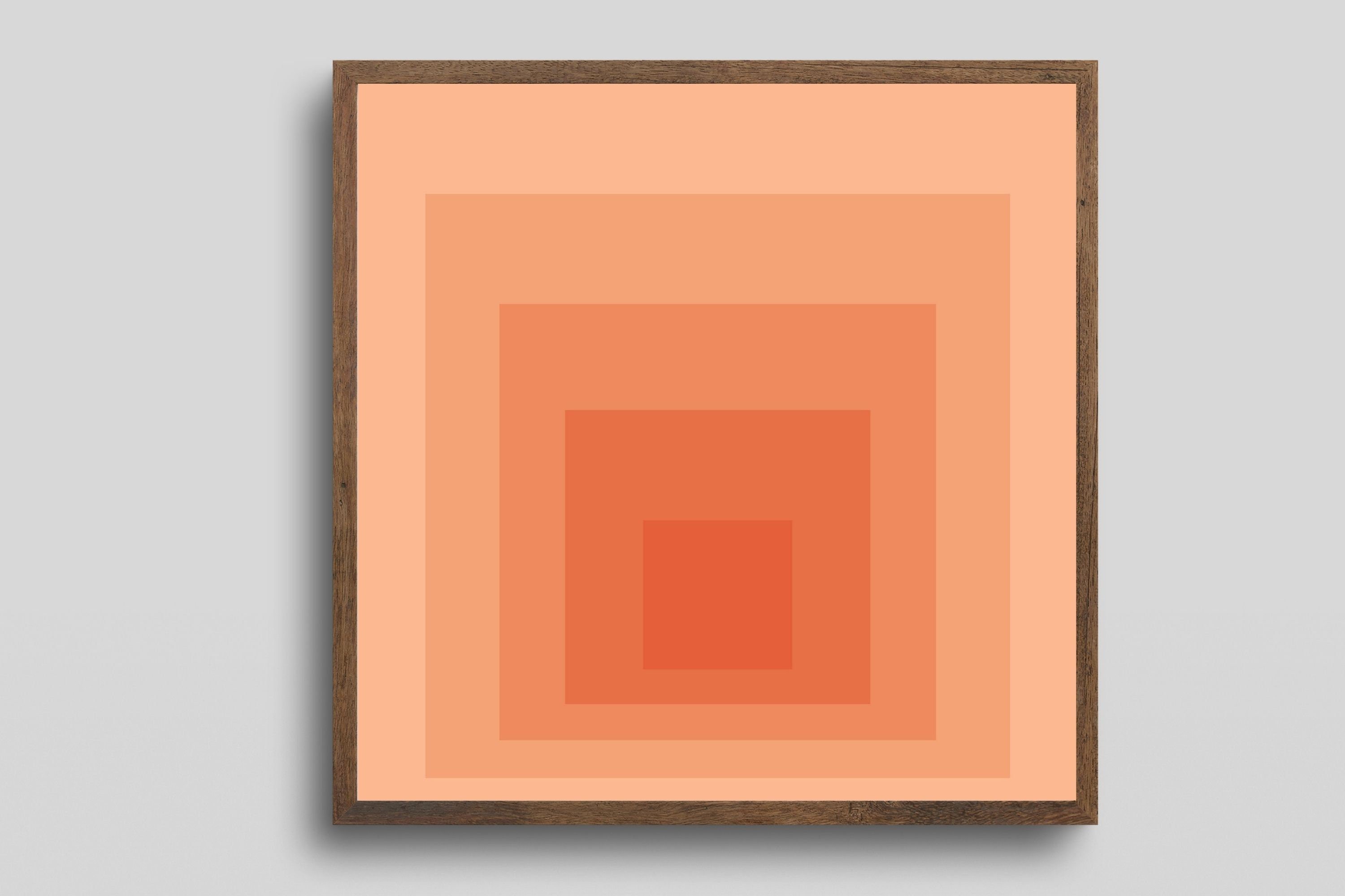 Printable Square Wall Art,square Posters, Peach Color Prints, Peach ...