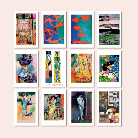 Mini Printable Matisse Art ,henri Matisse Postcards ,4x6 Inch,set of ...