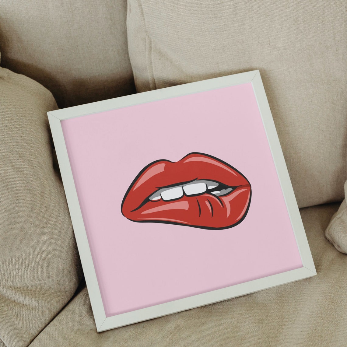 Square Printable Preppy Wall Art Print pink Preppy Dorm Room Wall ...