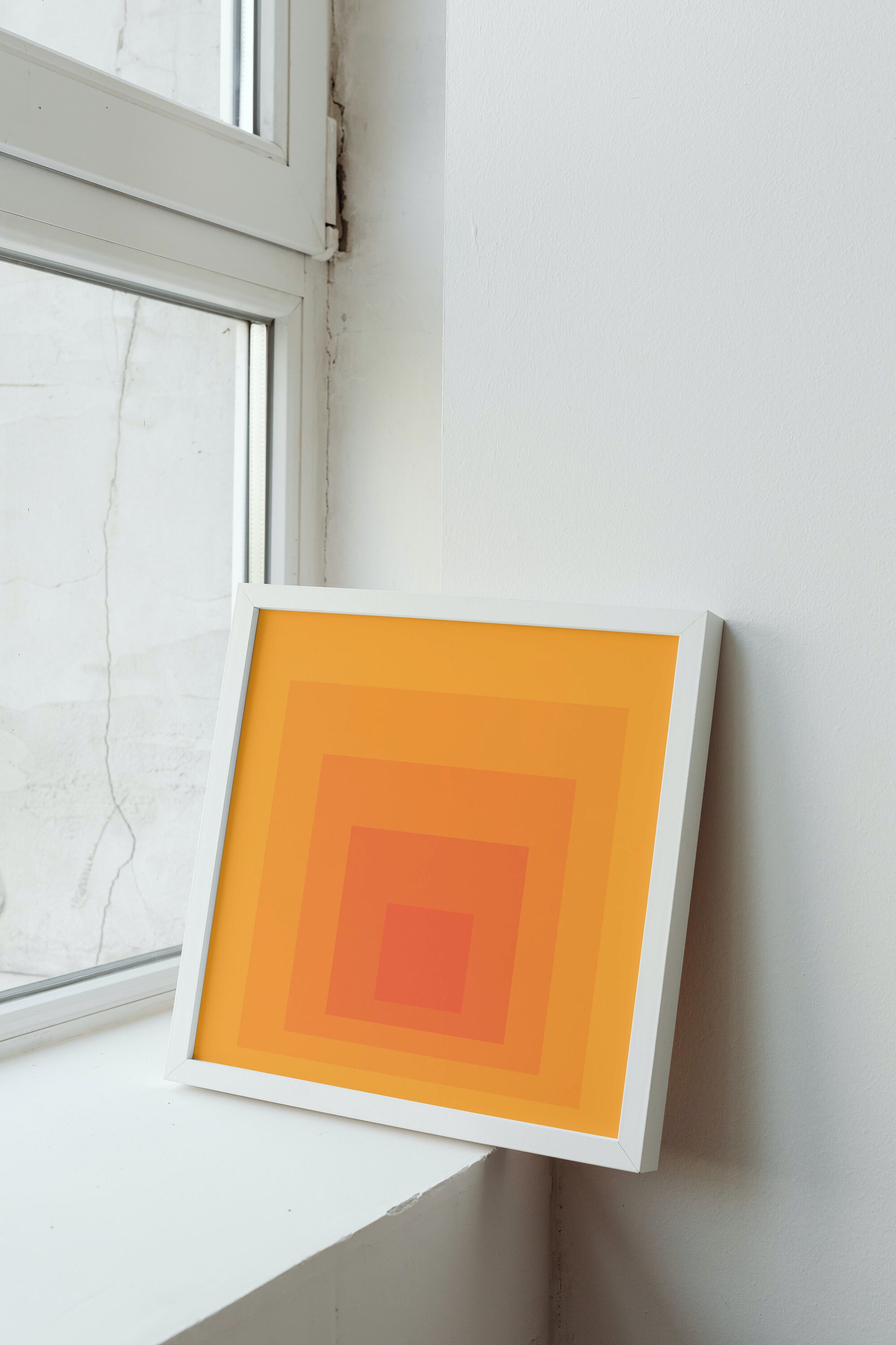 Printable Square Wall Art,square Posters,colorful Prints,orange Wall ...