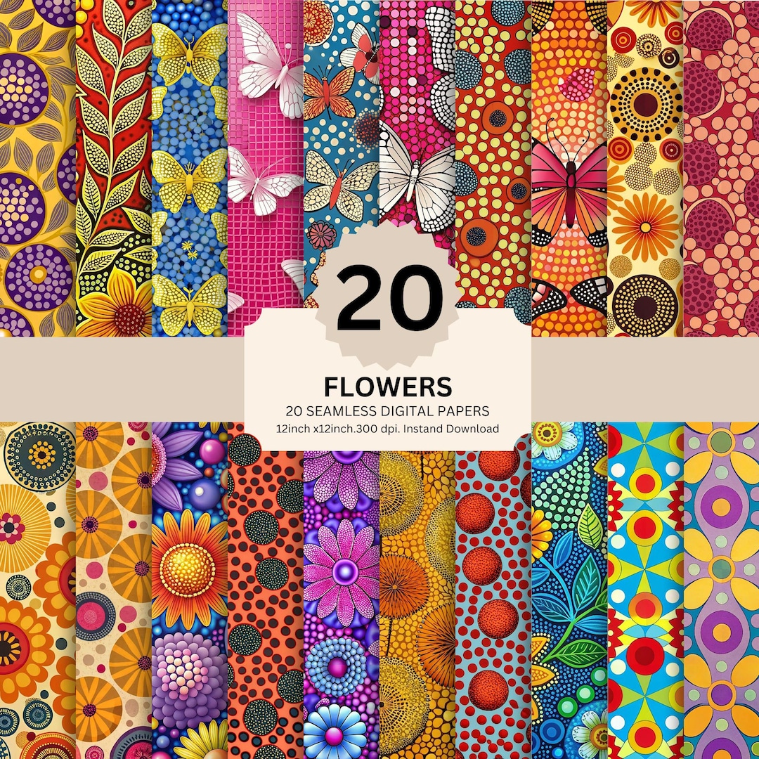 20 Yayoi Kusama Inspired Seamless Patterns - Polka Dot, Abstract Art ...