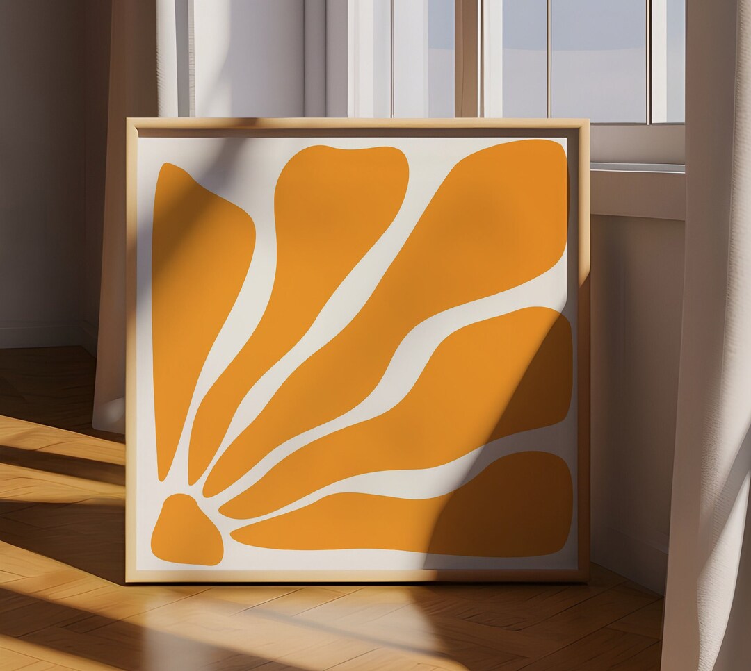 Printable Abstract Flower Art Print,floral Art Print,square Flower ...