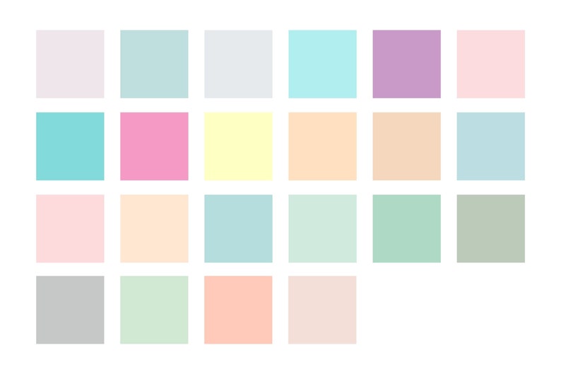 Pastel Color Digital Paper Pack, Pastel Color Digital Paper , Pastel ...