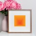 Printable Square Wall Art,square Posters,colorful Prints,orange Wall ...