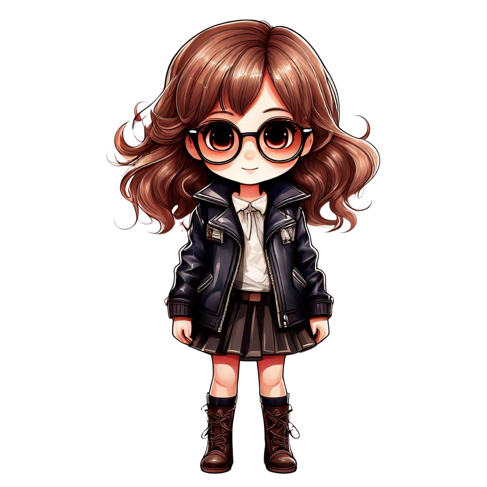 12 Chibi Girl Clipart, Rock Girl, High-quality Jpgs, Cute Rocker Girl ...