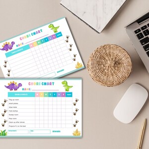 Kids Chore Chart Printable , Summer Routine Chart, Children Reward ...