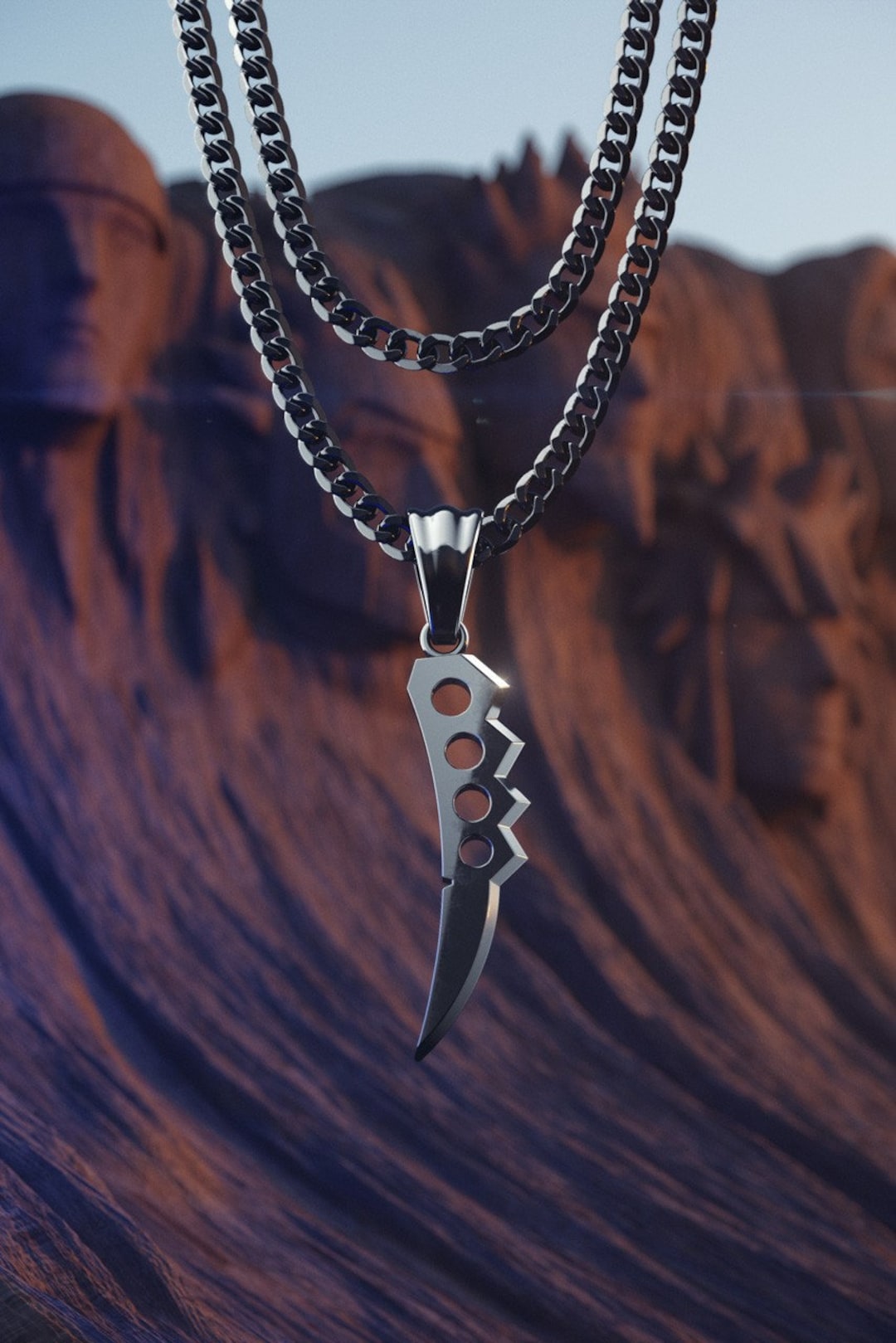 Anime Necklace, Anime, Necklace, Anime Jewelry, Kunai Pendant, Gift for ...