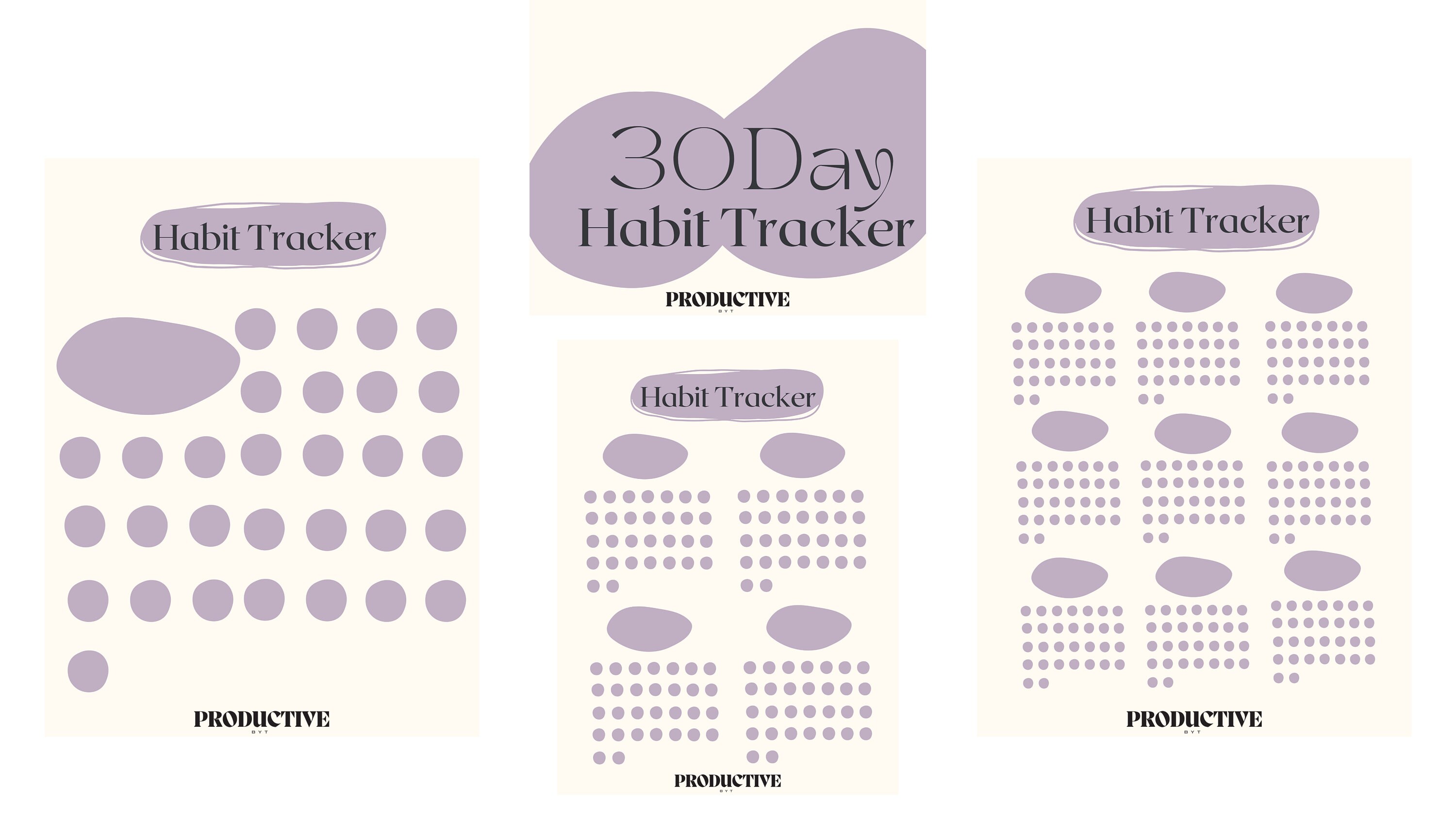 Monthly Habit Tracker Printable, Digital 30 Day Habit Tracker, Habit ...