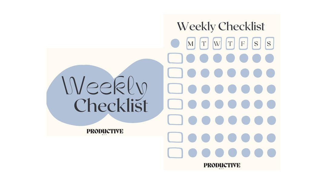 Printable Checklist. Daily Digital Habit Checklist. Weekly Printable ...