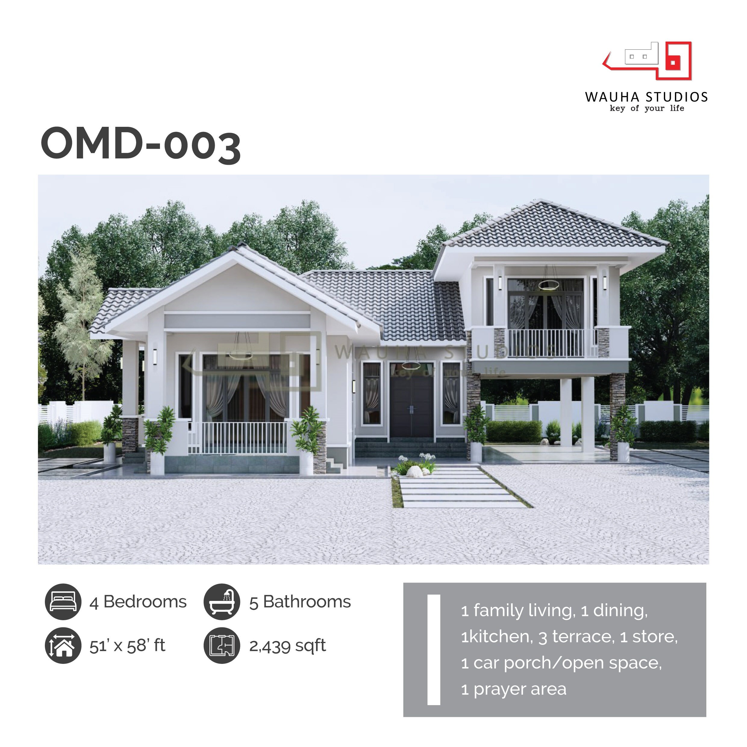 Edesign OMD 003 | 4 Bedrooms 5 Bathrooms | House Design | 3D House | Modern House | Architecture ...
