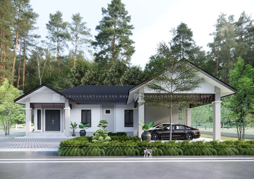 Edesign 2205 | Modern Landed | House Design | 3D House | Modern House ...