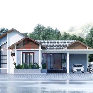 Edesign E424 01 | 4 Bedrooms 4 Bathrooms | Modern Tropical | House Design | 3D House | Modern ...
