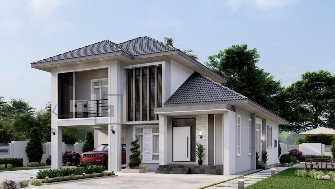 Edesign MCD 002 | 4 Bedrooms 4 Bathrooms | House Design | 3D House | Modern House | Attic Design ...