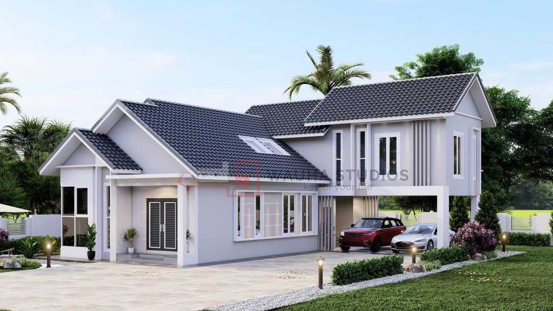 Edesign MCD 003 | 4 Bedrooms 3 Bathrooms | House Design | 3D House | Modern House | Attic Design ...