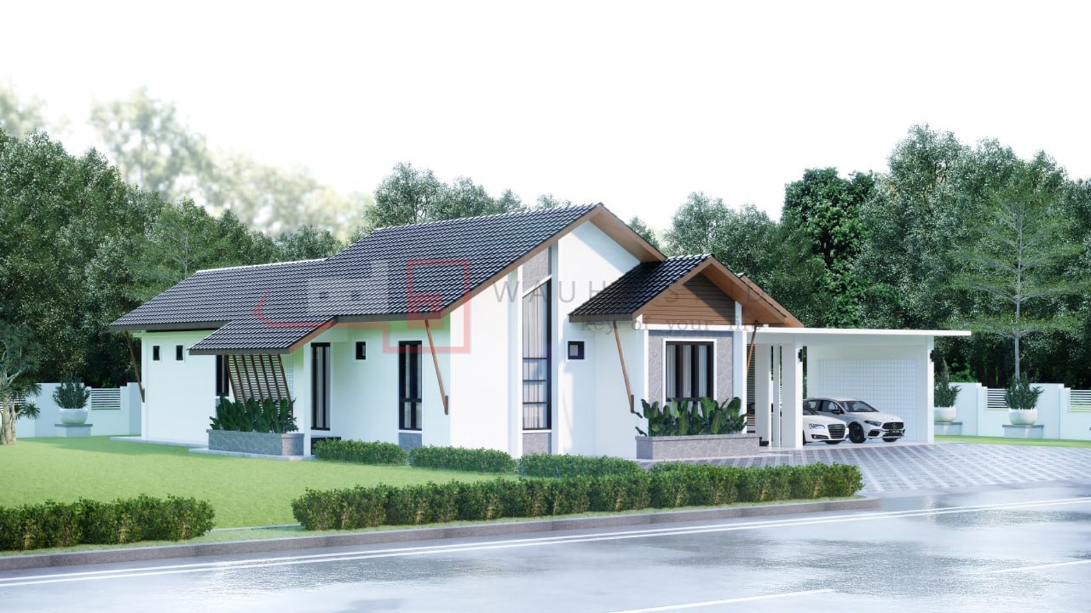 Edesign E424 01 | 4 Bedrooms 4 Bathrooms | Modern Tropical | House Design | 3D House | Modern ...