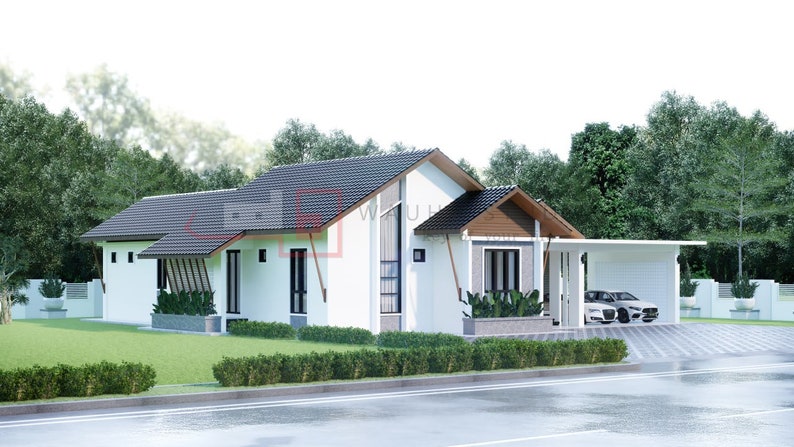 Edesign E424 01 | 4 Bedrooms 4 Bathrooms | Modern Tropical | House Design | 3D House | Modern ...