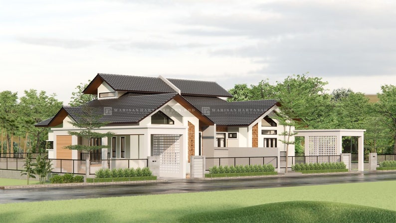 Edesign Semid House SD08 | 3 Bedrooms 2 Bathrooms (each Unit) | House ...