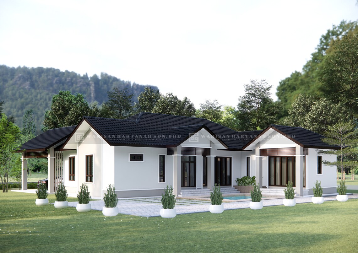 Edesign 2204 Modern Landed House Design 3D House Modern House Small ...