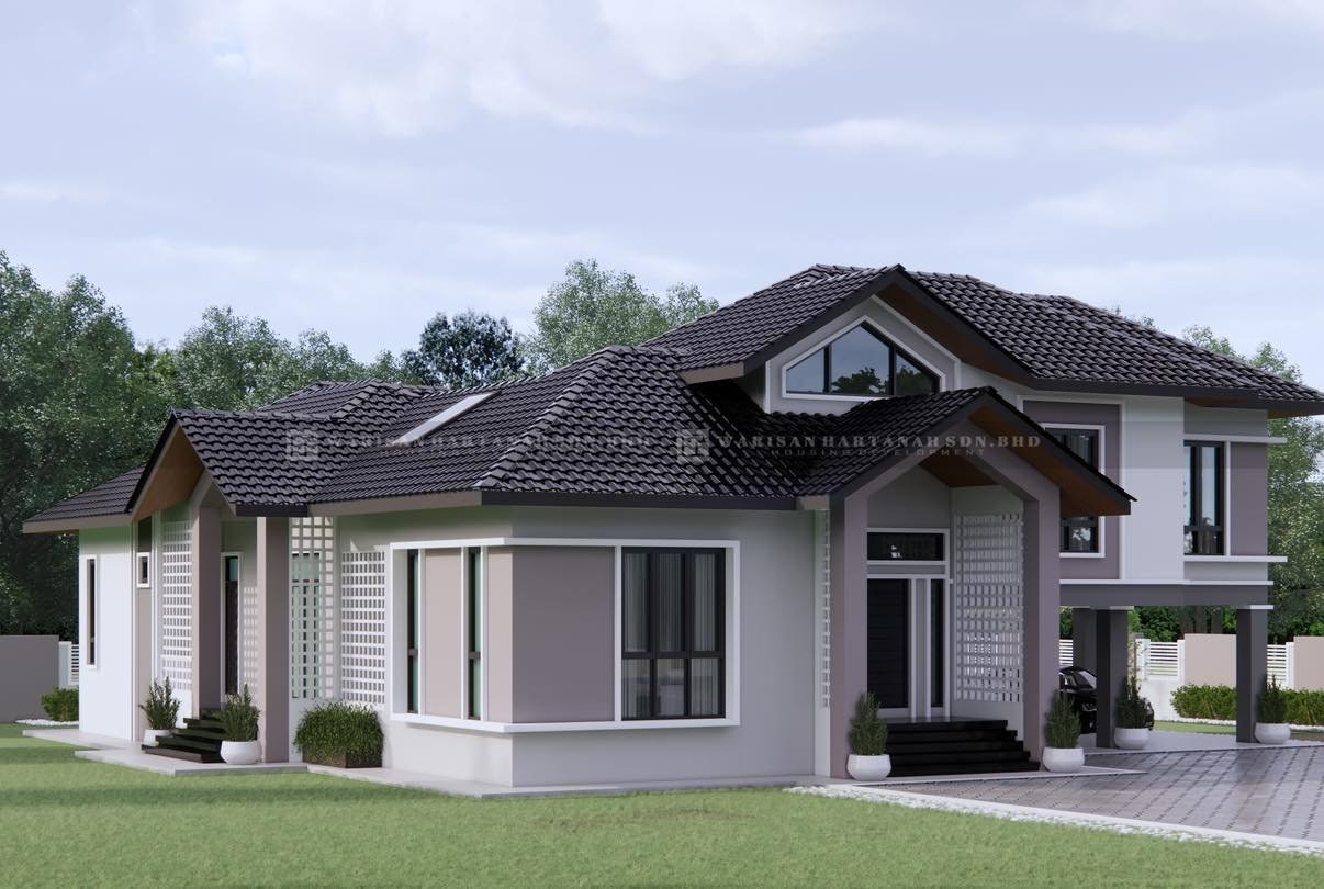 Edesign IYD 001 | 4 Bedrooms 3 Bathrooms | Indoor Yard Design | House ...