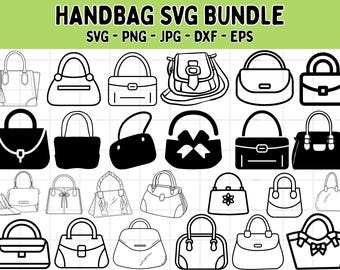 Handbag SVG Bundle, Handbag PNG Bundle, Handbag Clipart, Purse SVG Cut ...